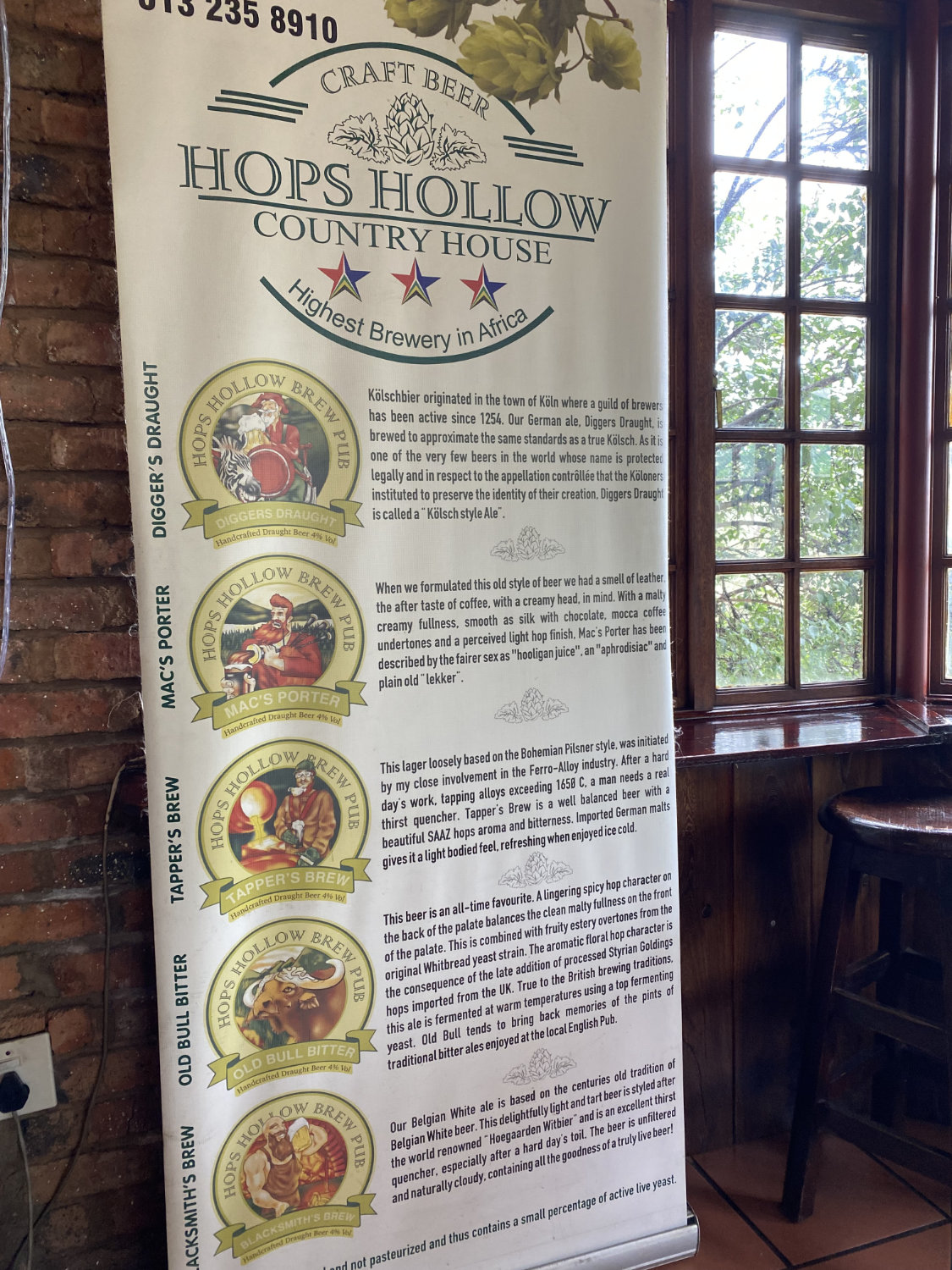 A Rainy day at Hops Hollow, the Highest Brewery in Africa – Quinn O'Flynn
